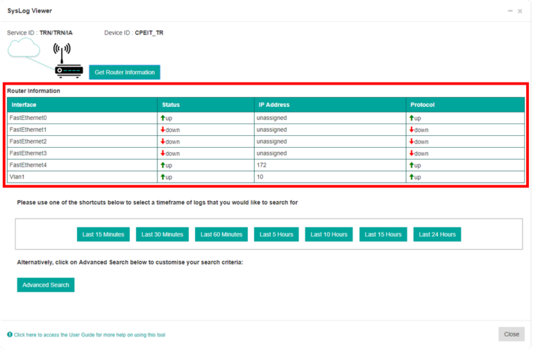 How To Use The Syslog Viewer Tool Colt Online Help