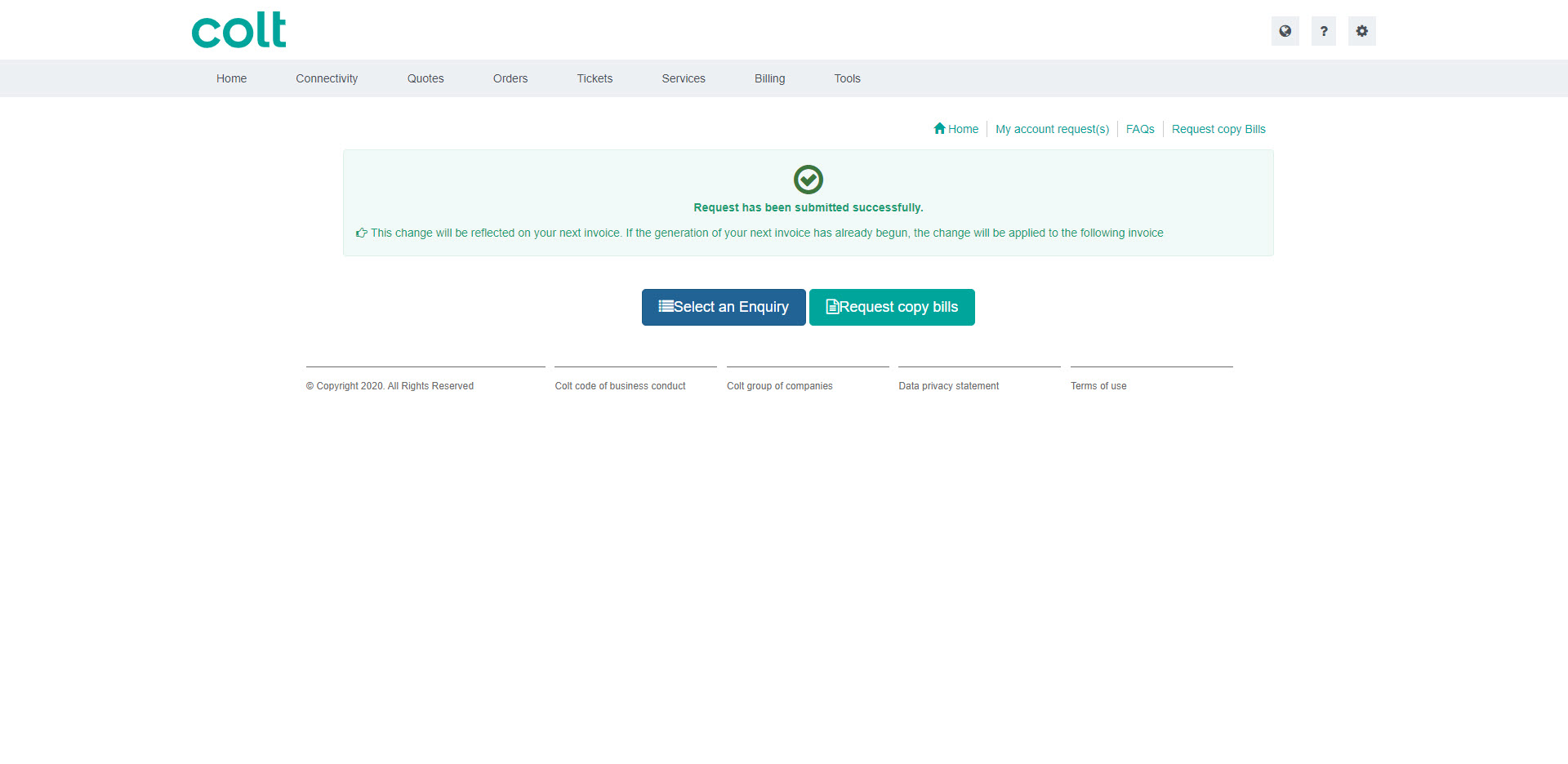 How to update the Customer Reference and Purchase Order number ? - Colt ...